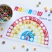 Multi-use Rainbow Color Matching and Sensory Worksheet - Etsy