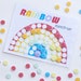 Multi-use Rainbow Color Matching and Sensory Worksheet - Etsy