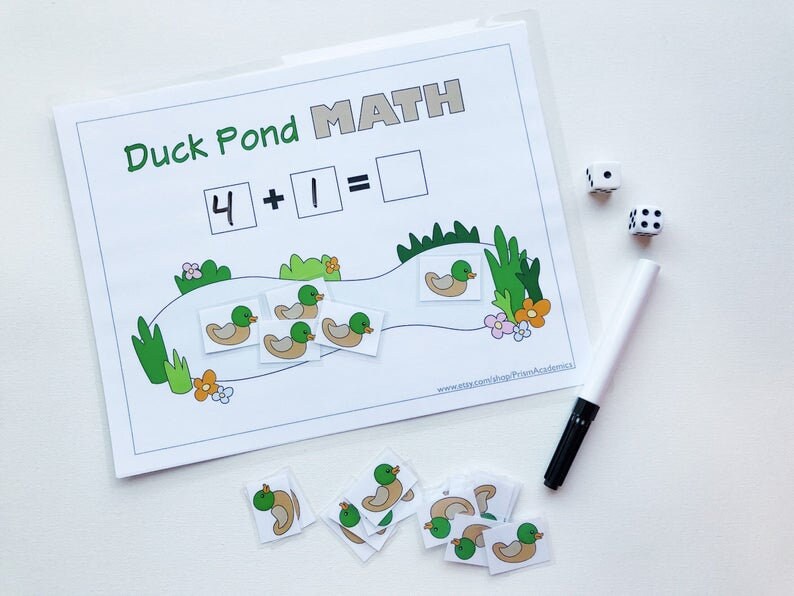Duck Pond Math Activity - Printable - Instant Download - Etsy