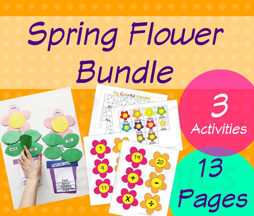 Flower Garden Activity Bundle - Spring - Instant Download - Printable ...