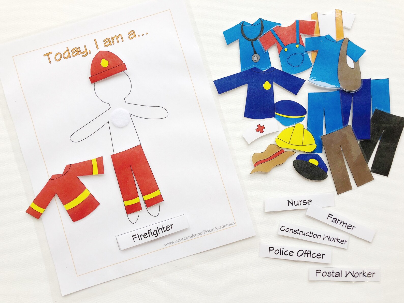 Community Helper Paper Doll - Printable - Instant Download - Etsy