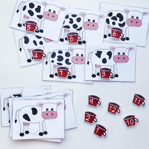 Cow Spot Counting Activity - Instant Download - Printable - Etsy