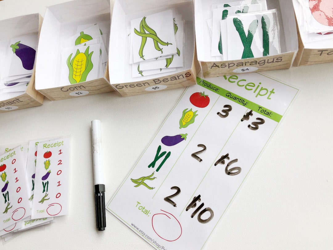 Market Math Game With 3D Boxes - Instant Download - Printable - Etsy
