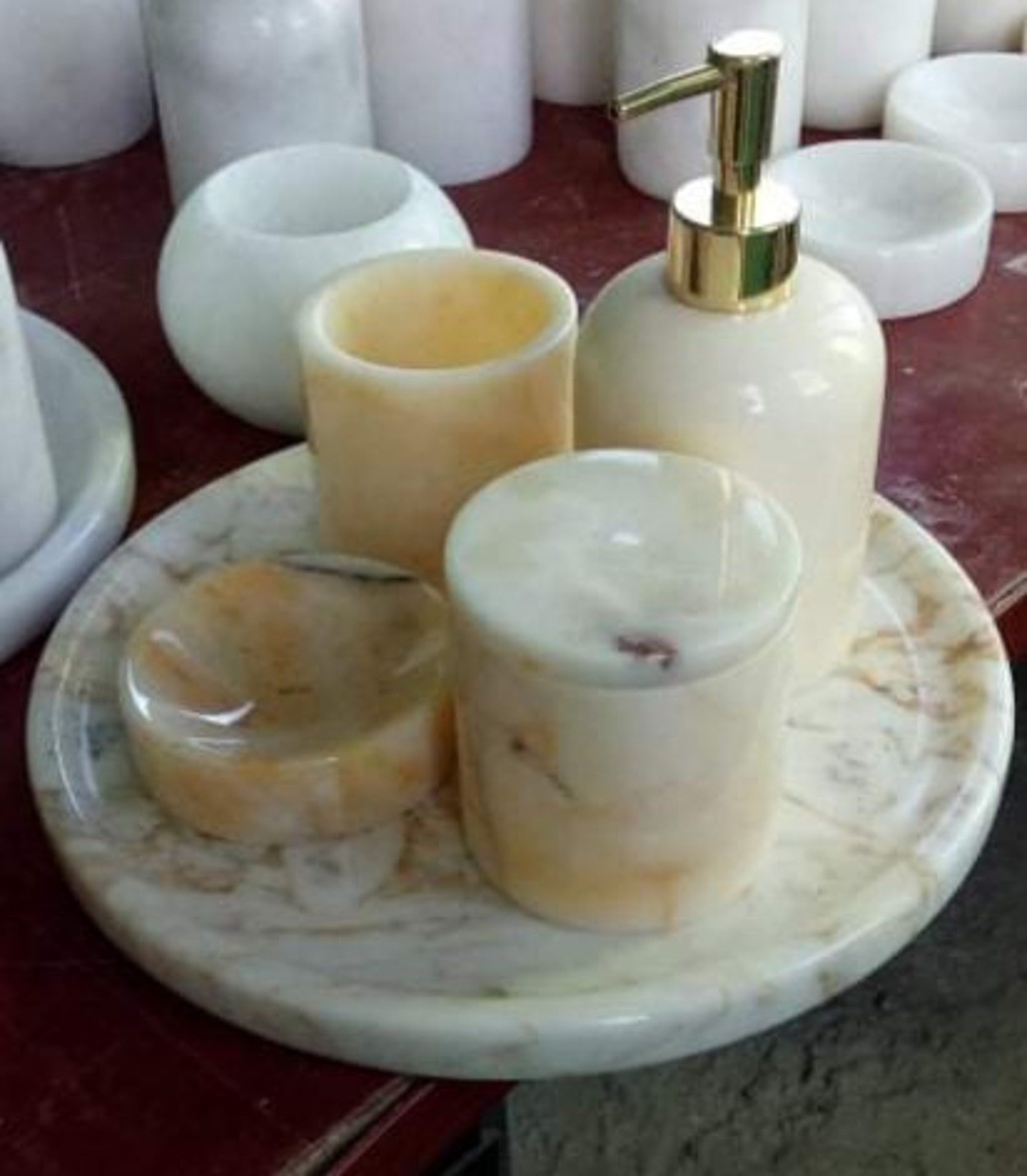 Luxury Marble Bath Set, A Luxurious Touch for Your Bathroom - Etsy