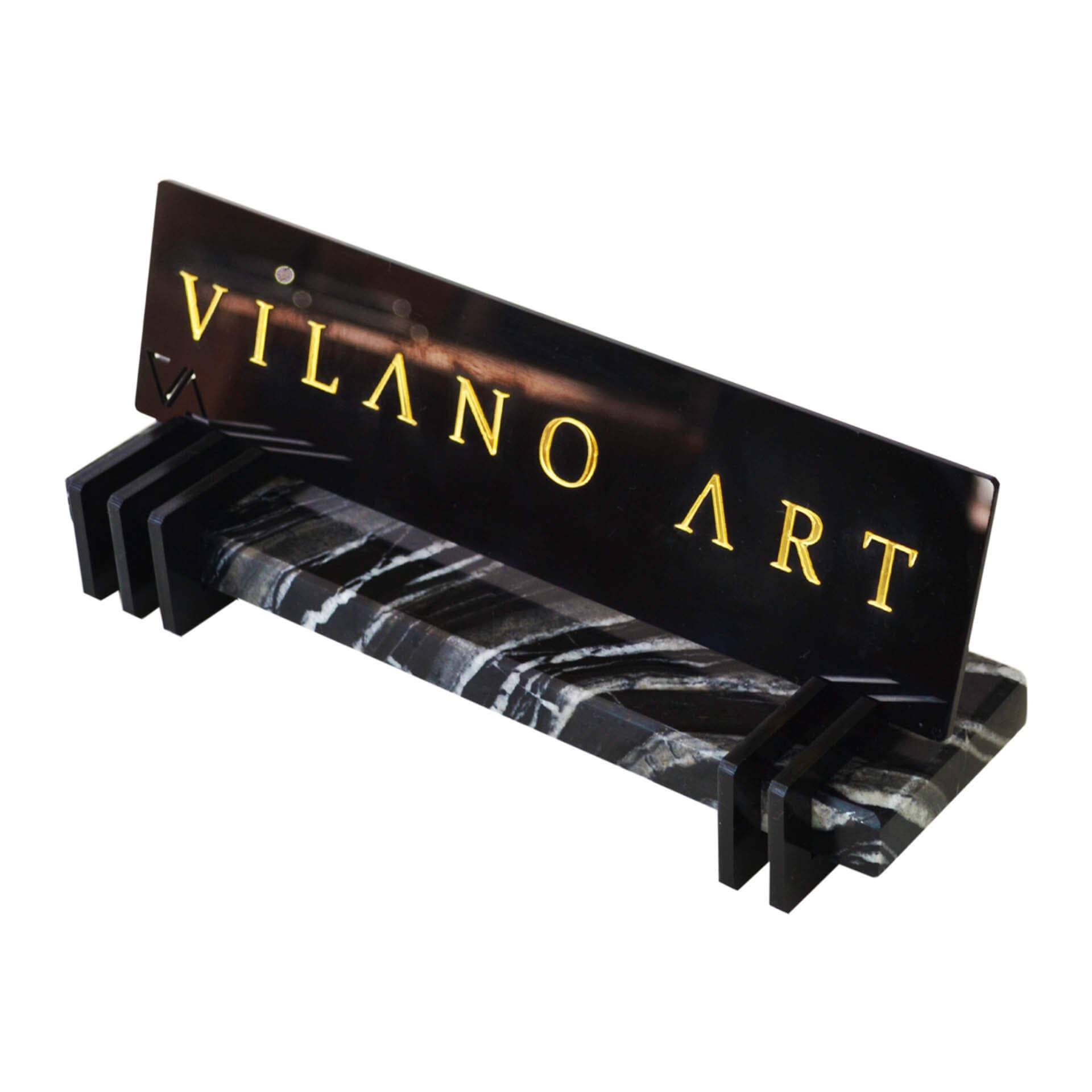 Marble Nameplate, Desk Name Holder, Natural Stone Nameplate, Business ...