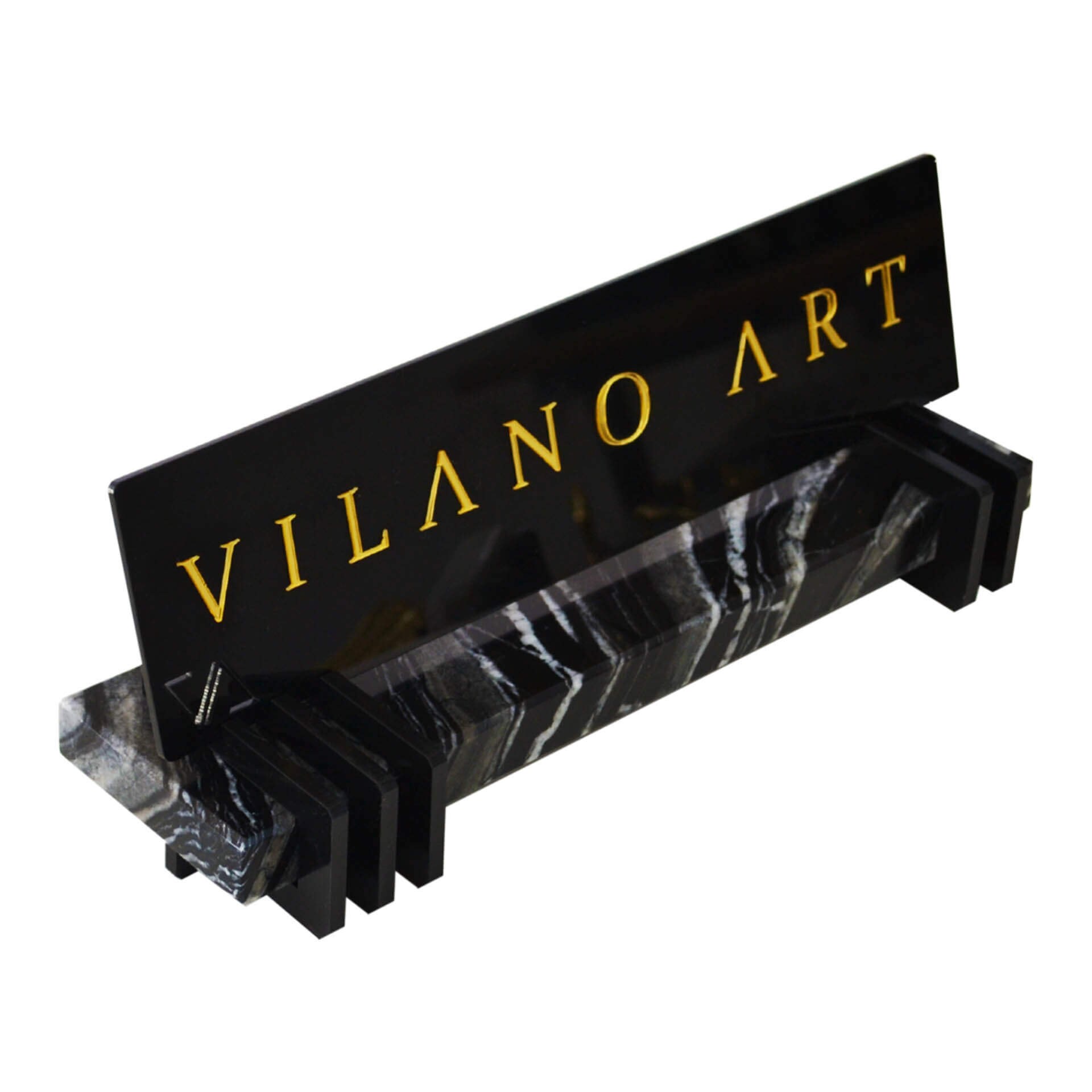 Marble Nameplate, Desk Name Holder, Natural Stone Nameplate, Business ...