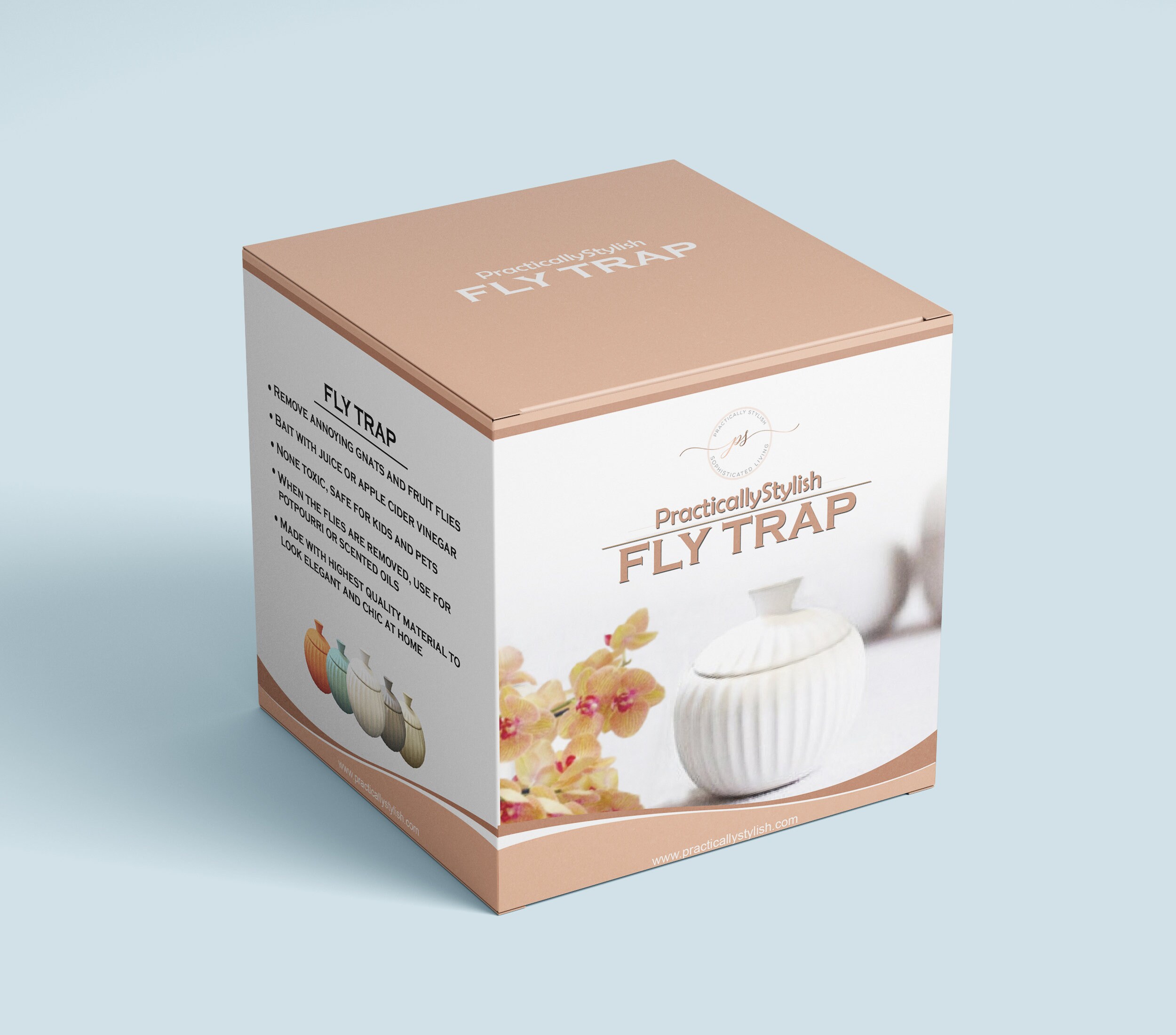 Stylish Indoor Fruit Fly, Gnat or Wasp Trap for Kitchen: Home Insect ...