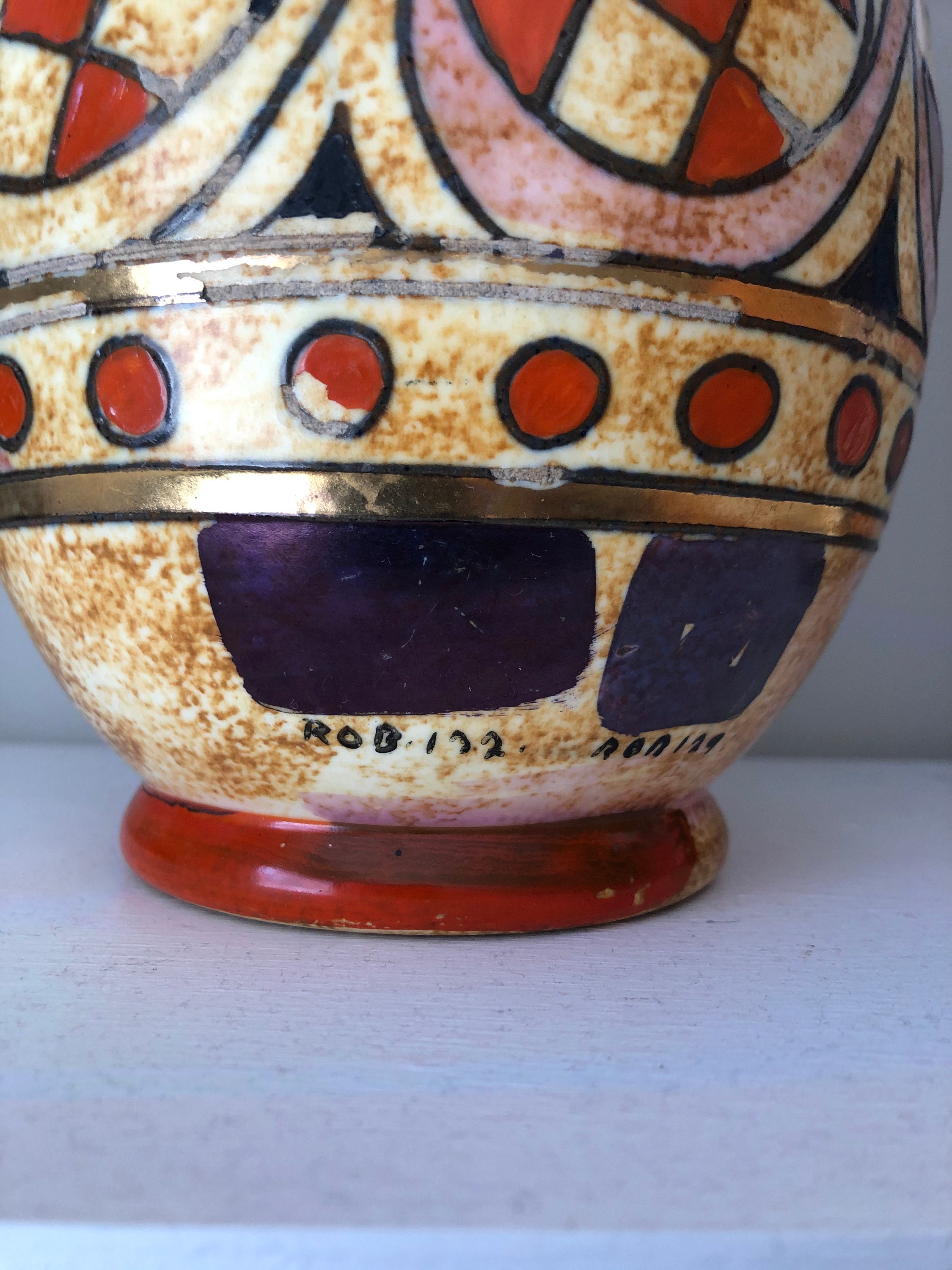 Charlotte Rhead Crown Ducal Vase - Rare Experimental Piece - Etsy