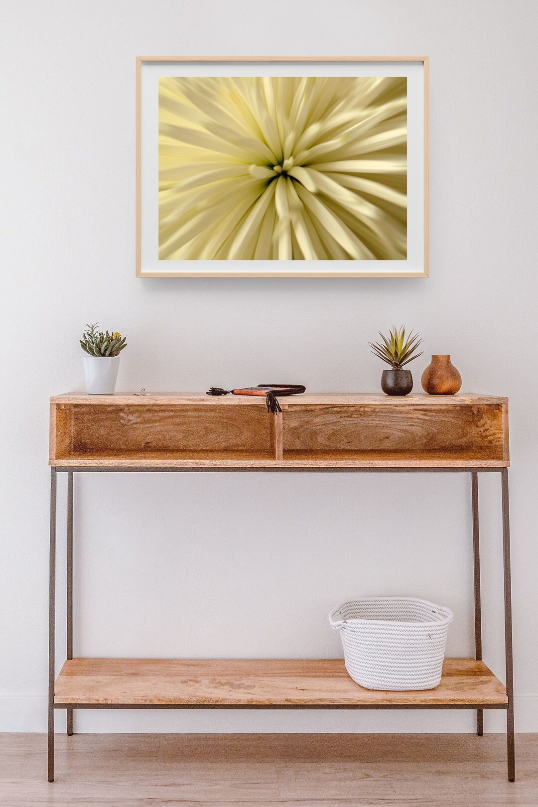 Cream Flower Wall Art|digital Photo Download|home Decor Wall Art|living ...