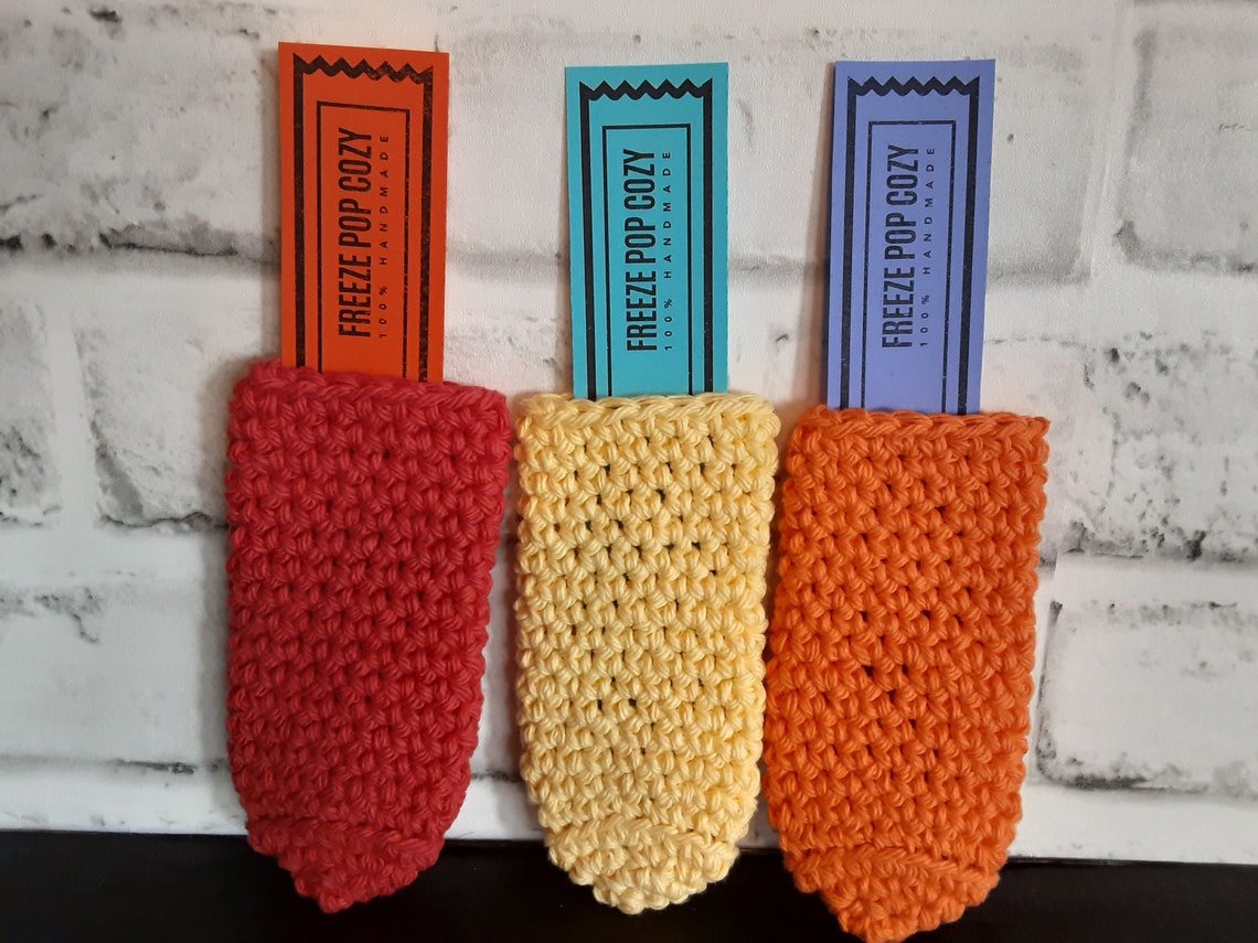 Popsicle Holders Freeze Pop Cozy Set of 3 - Etsy