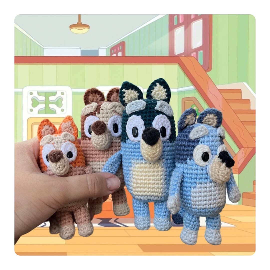 Bluey Inspired Amigurumi Pattern - Fanart - Heelers Bundle - Etsy Canada