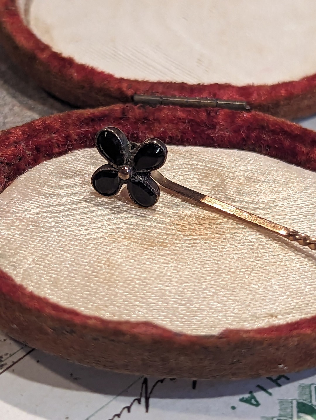 Victorian Mourning Forget Me Not Lapel Hat Pin - Etsy