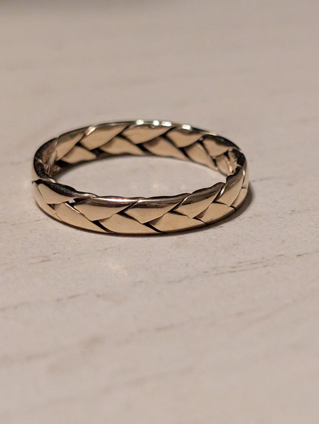Celtic Itish Heritage Custom Handmade Interlocking Yellow Gold Lovers ...