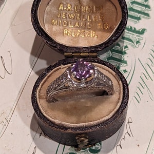 Vintage Color Shifting Spinel Miligrain Filigee Engagement Statement ...