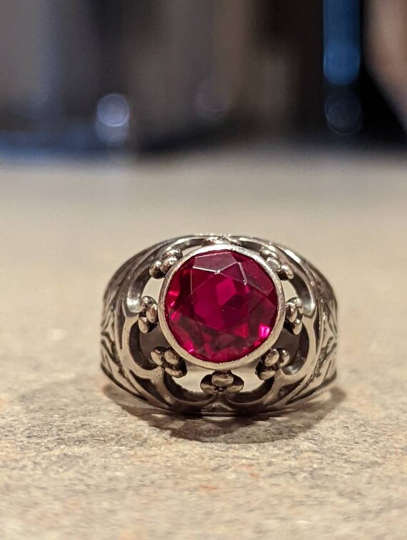 Antique Russian Ruby Engagement Anniversary Statement… - Gem