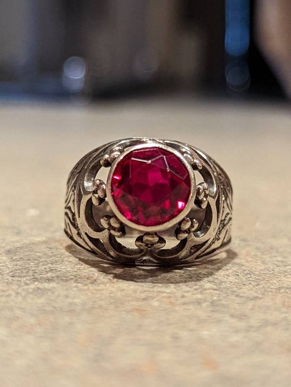 Antique Russian Ruby Engagement Anniversary Statement… - Gem