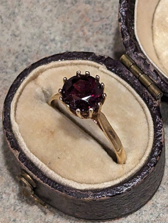 Antique Intense Red Almandine Garnet Birthstone State… - Gem