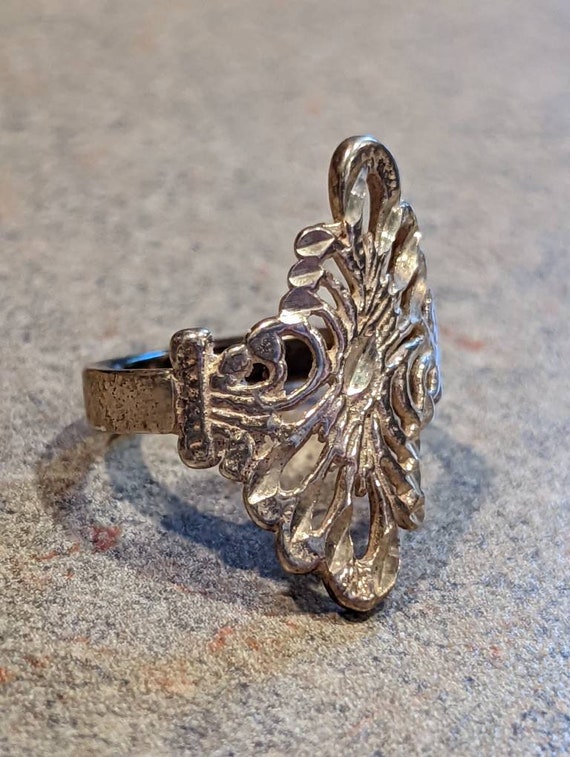 Antique Detailed Handcrafted Victorian Era Filigree R… - Gem