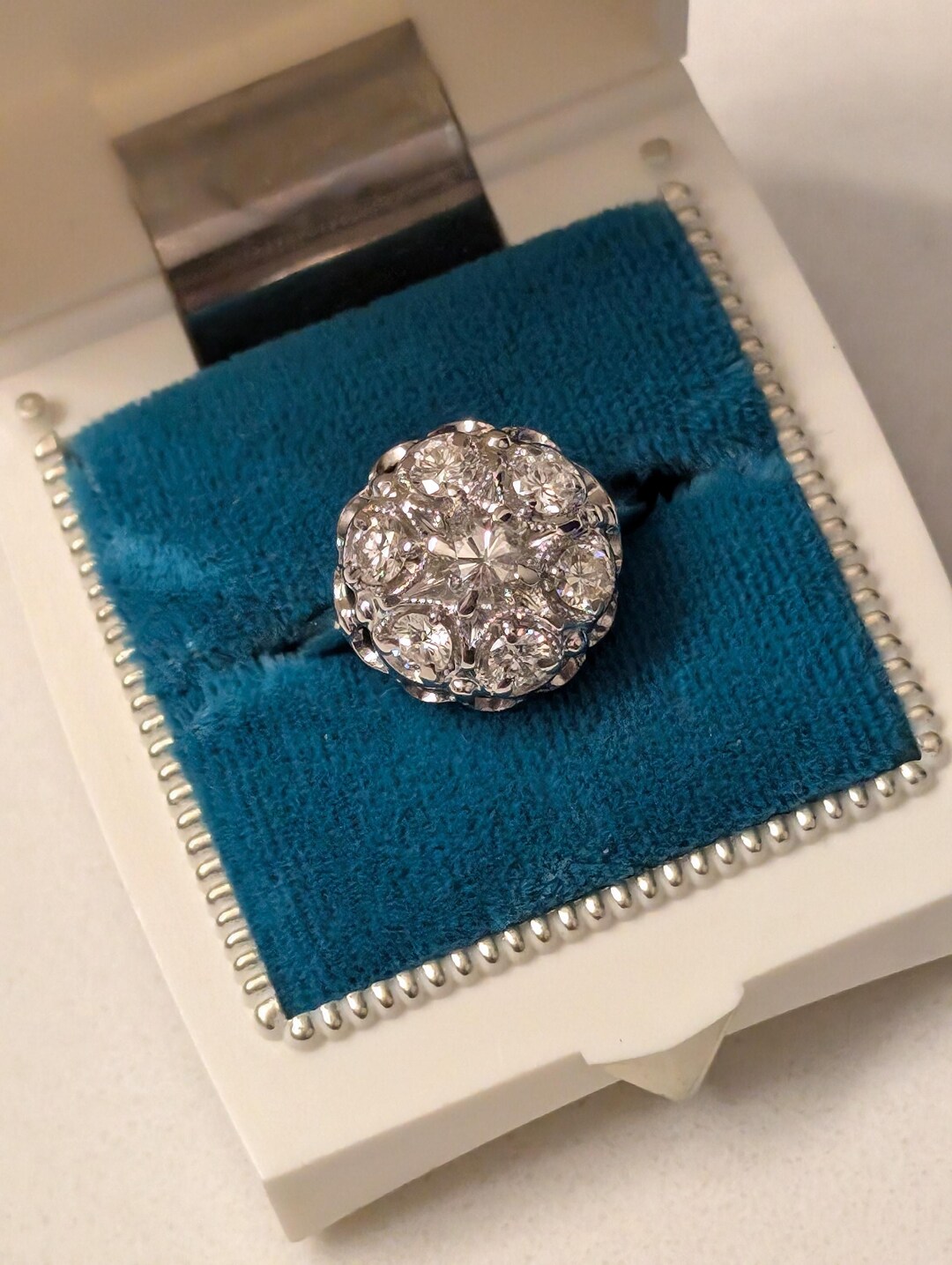 Stunning Natural Old Cut Diamond Eastern Star Cluster Daisyl Hand ...