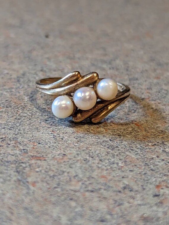 Antique Trilogy Pearl Statement Birthstone Ring, Past… - Gem