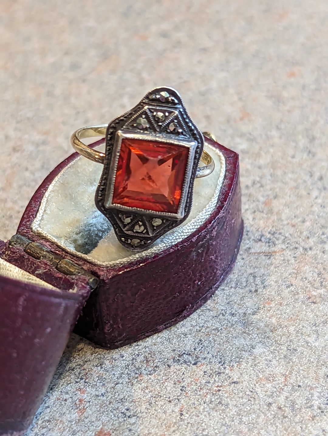 Early Victorian Handcrafted Scissor Princess Cut Citrine Miligrain ...