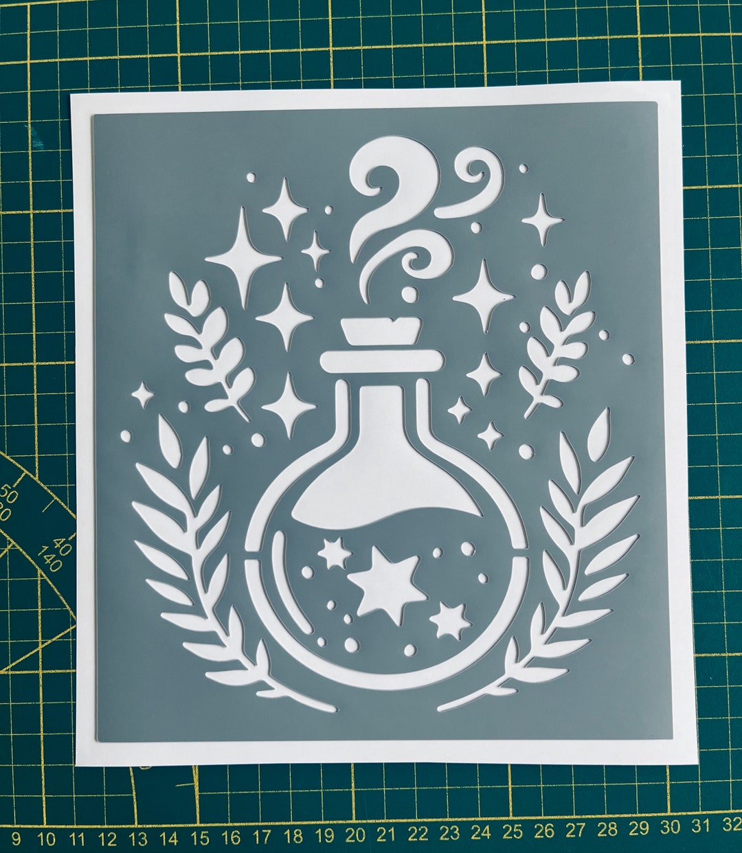 PVC Adhesive Stencil 20 X 20 Cm Magic Potion Bottle - Etsy