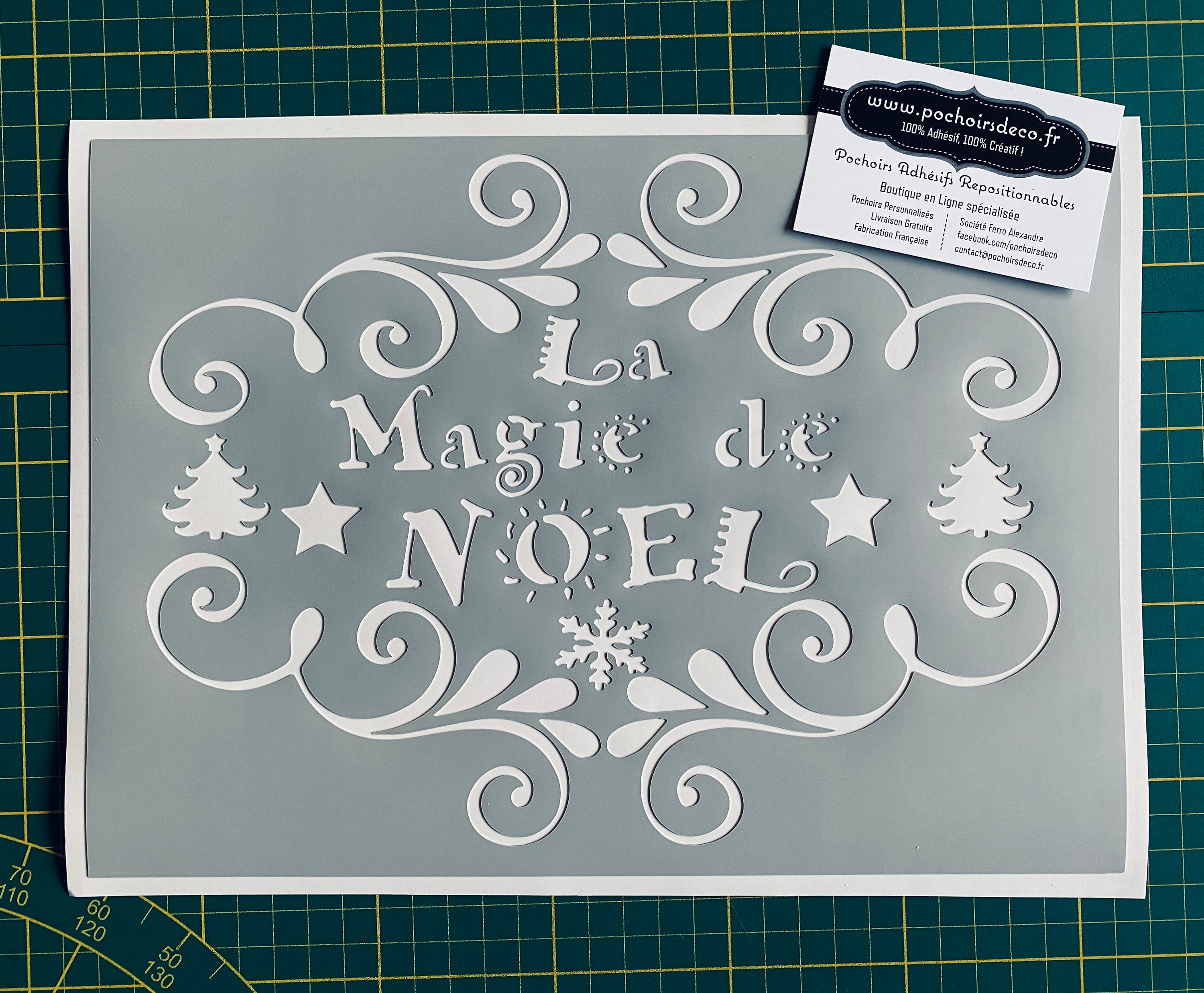 Stencil PVC Adhesive Reusable 30 x 20 cm Poster Old Ready to Wear ...