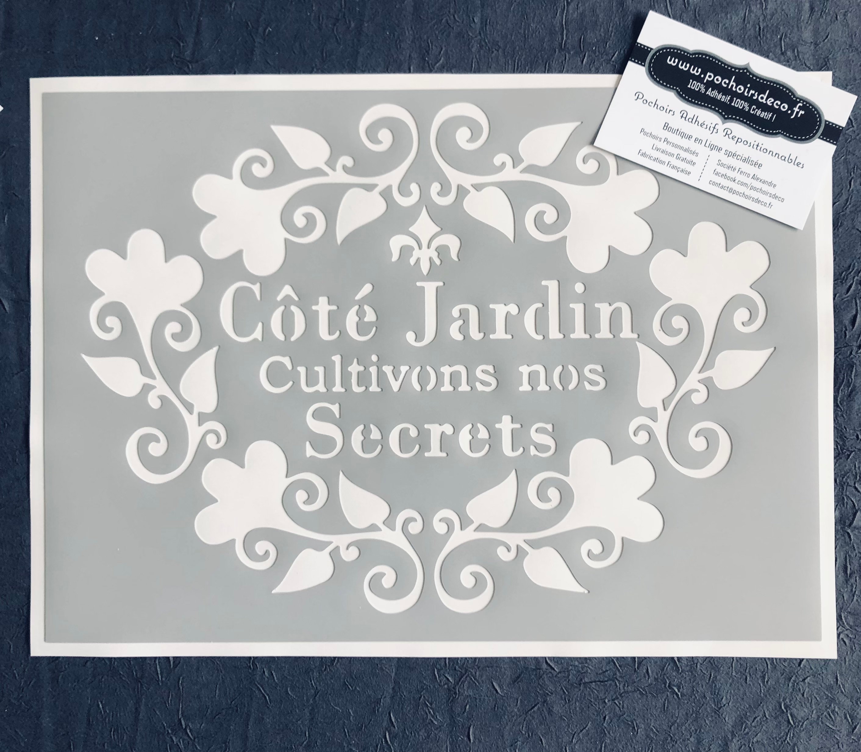 Stencil PVC Adhesive Reusable 30 x 20 cm Poster Old Ready to Wear ...