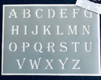 Alphabet Adhesive Stencil - Etsy