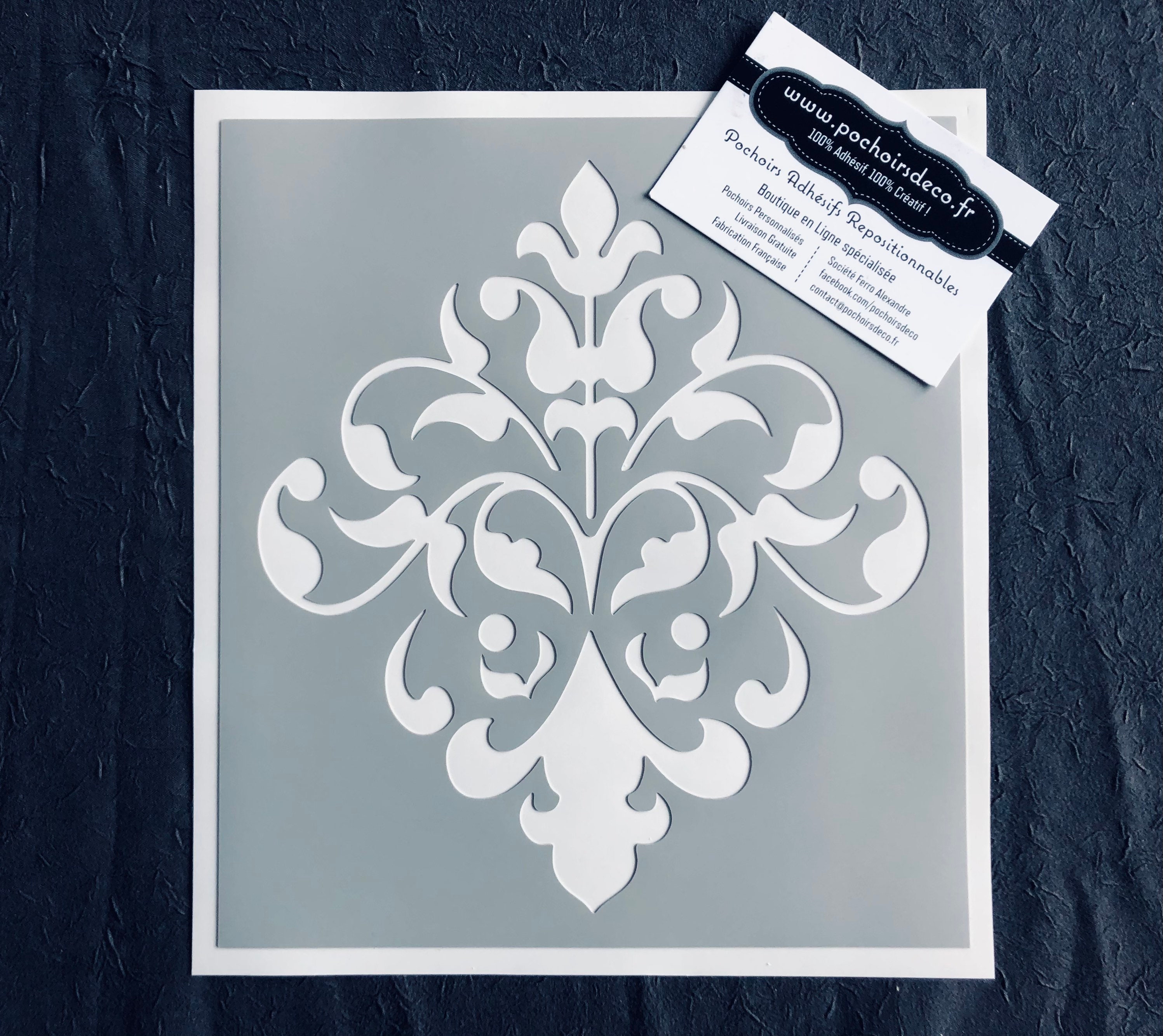 Stencil PVC Adhesive Reusable 20 x 18 cm Small Arabesque Old | Etsy