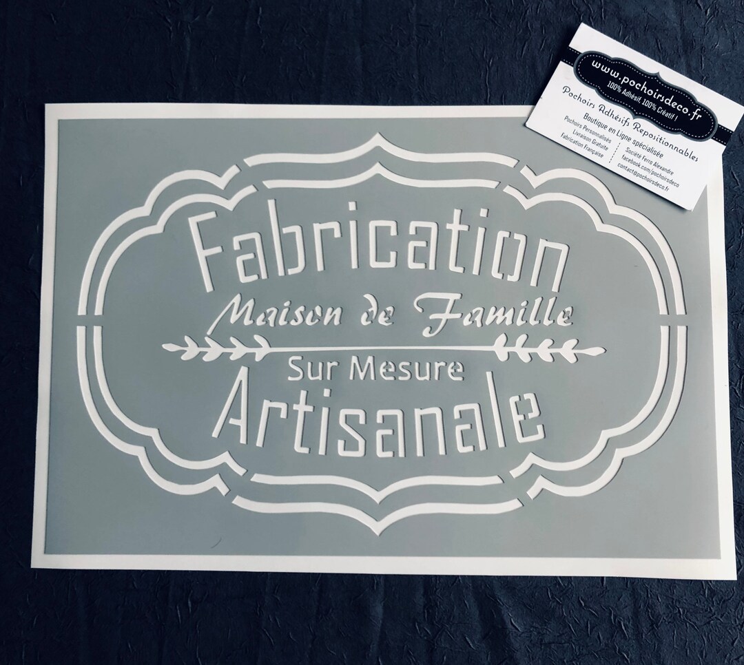 Stencil Adhesive PVC Reusable 30 X 20 Cm Poster Handmade Family Home - Etsy