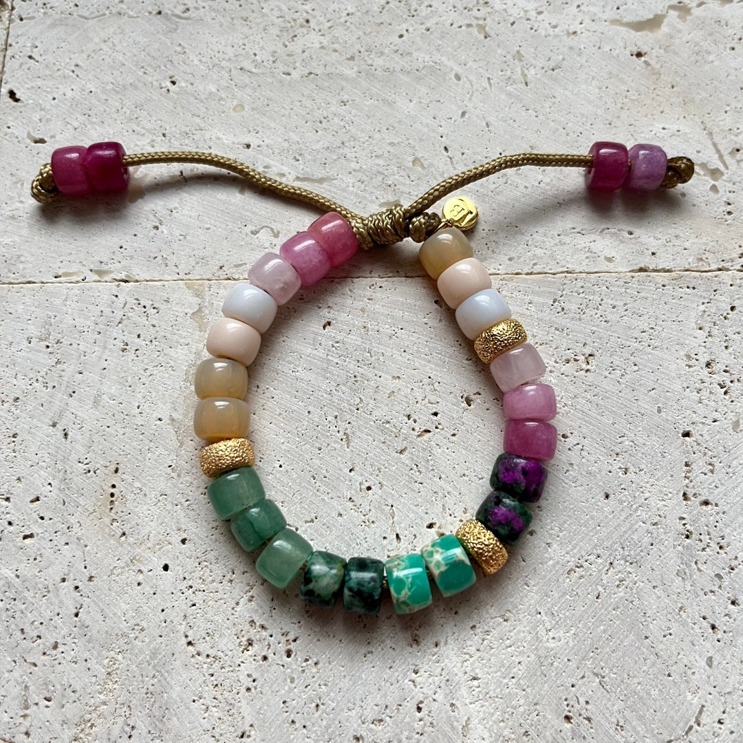 Primrose, Adjustable Bead Bracelet, Custom Bracelet, Beaded Bracelet for Women, Bracelet ...