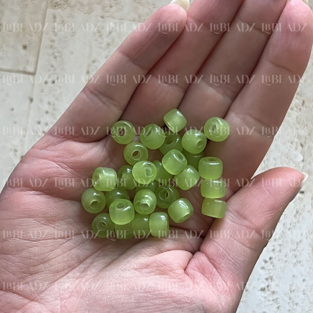 Lime Jade Agate Forte Gemstone Bead, No. 30, 8x6mm Wholesale - Etsy