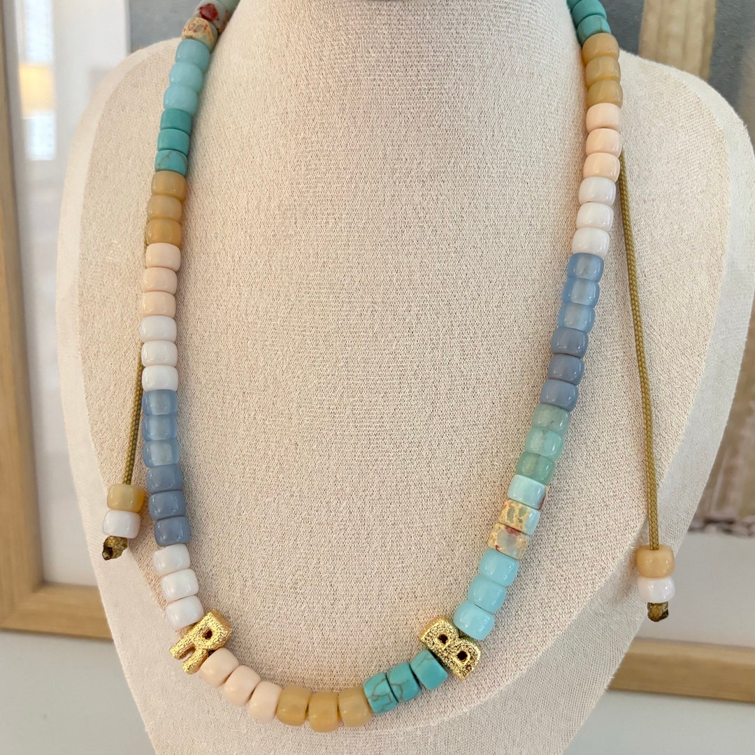 Cindy-rella, Gemstone Beaded, Forte Beads, Adjustable Necklace, Bead ...