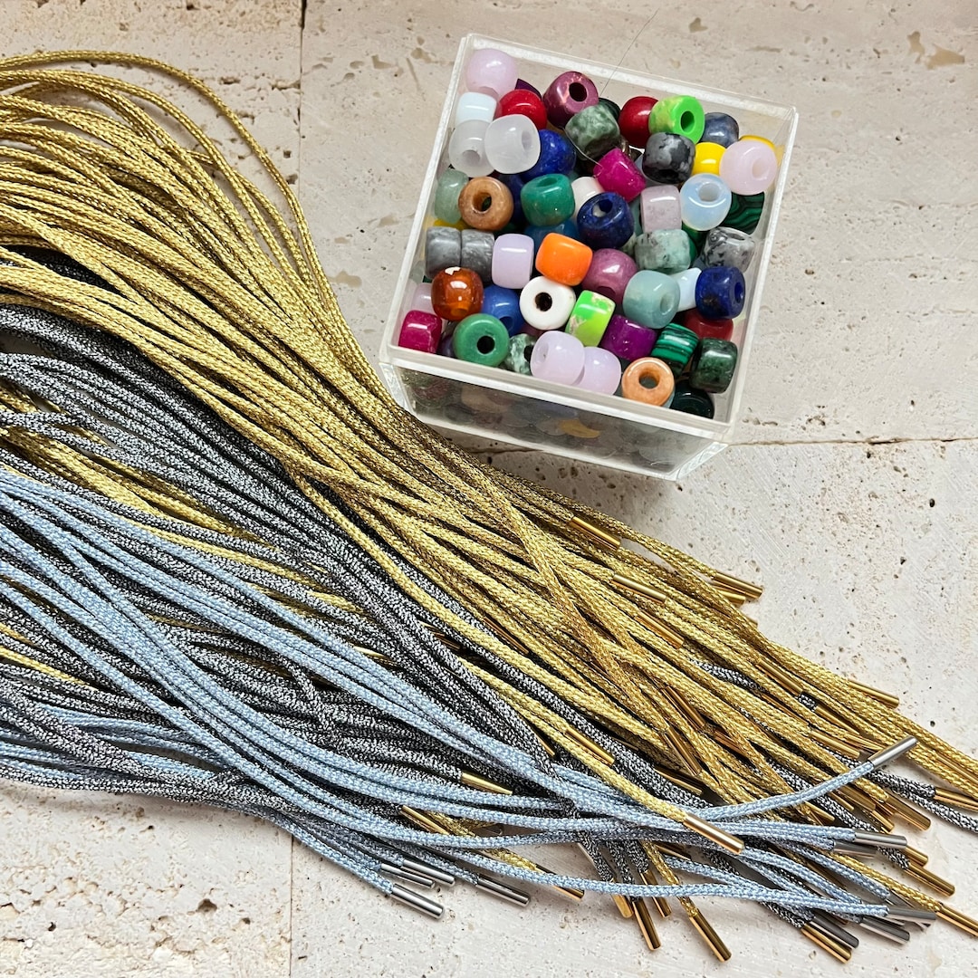 Lurex Bracelet & Necklace Cord: Gold Jewelry Making Supplies - Etsy