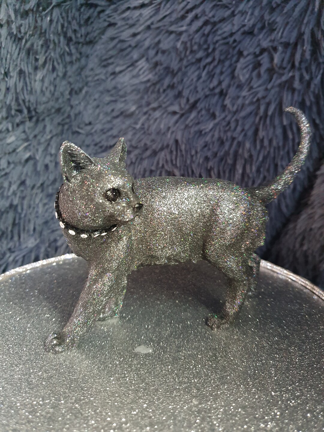 Sparkling Silver Luxury Lucky Cat - Etsy