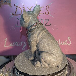 Beautiful Frenchie Dog Statue, Memorial Statue for Frenchies, Sparkling ...