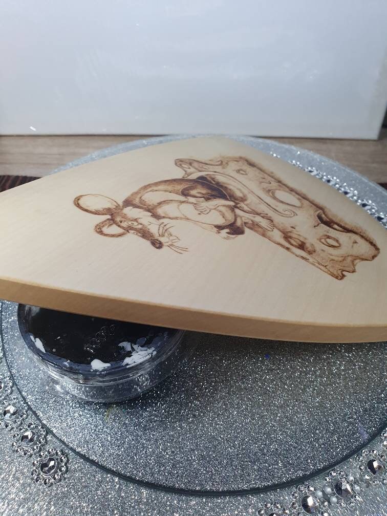 Pyrography art Chopping board hand designed artwork of a | Etsy