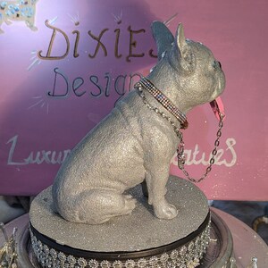 Beautiful Frenchie Dog Statue, Memorial Statue for Frenchies, Sparkling ...