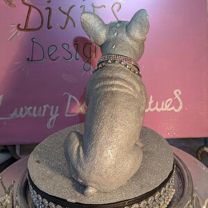 Beautiful Frenchie Dog Statue, Memorial Statue for Frenchies, Sparkling ...