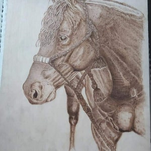 Pet Portrait Art by Renowned Artist, Flames Pyro Art, Professional Wood ...