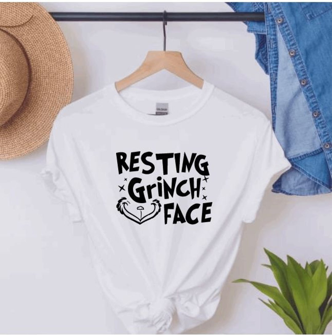 Resting Grinch Face Adult I Love Fall Unisex Fall Top Winter Shirt ...