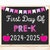 Editable Pink First Day of School Chalkboard Sign, Reusable First Day ...