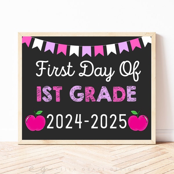 First Day of 1st Grade - Etsy