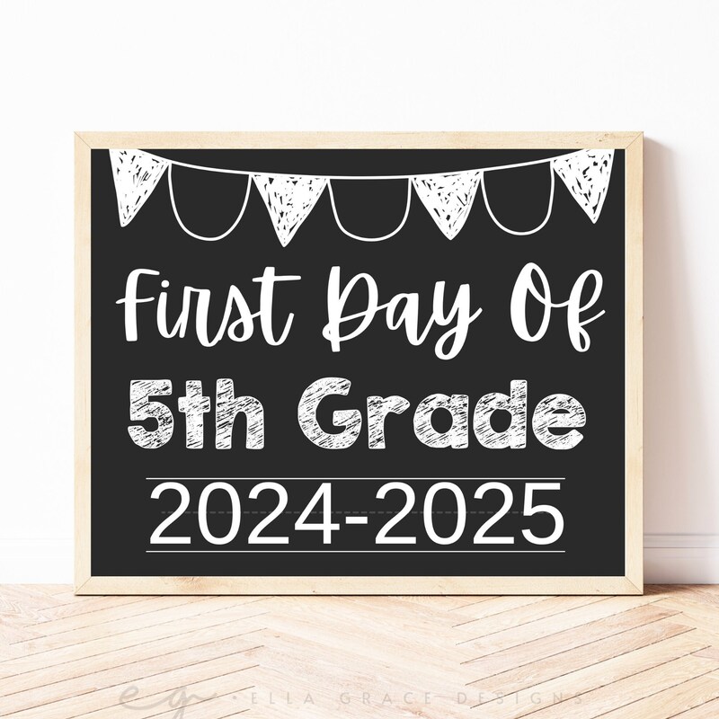 5th Grade Sign - Etsy