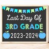 Editable Colorful First Day of School Chalkboard Sign, Reusable First ...