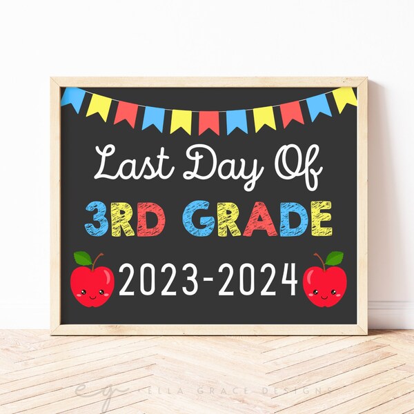 3rd Grade Sign - Etsy