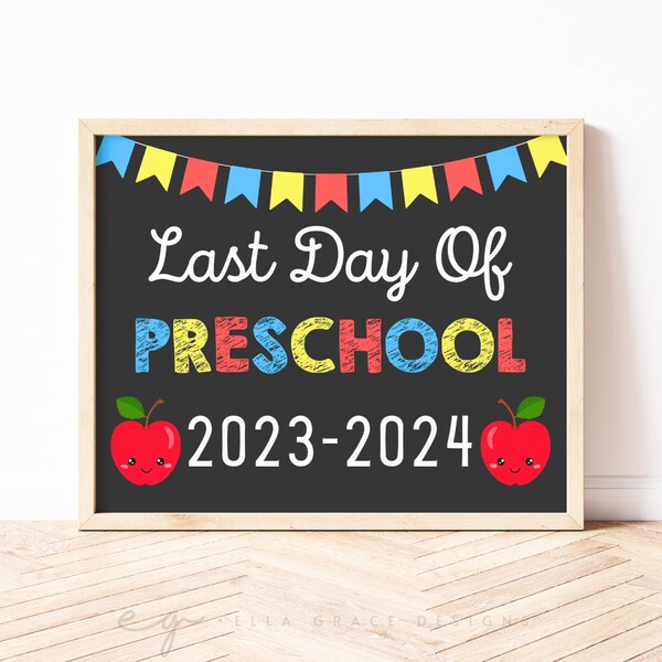 Last Day Preschool - Etsy
