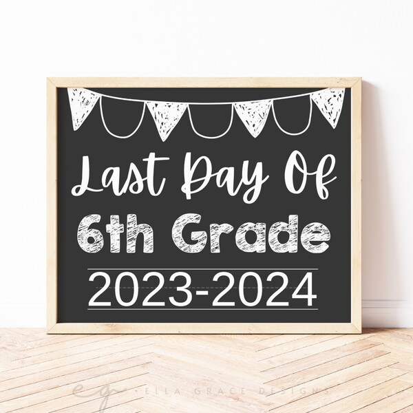 6th Grade Sign - Etsy