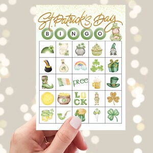 St Patricks Day Bingo, St Patricks Day Bingo Cards, St Patrick's Day ...